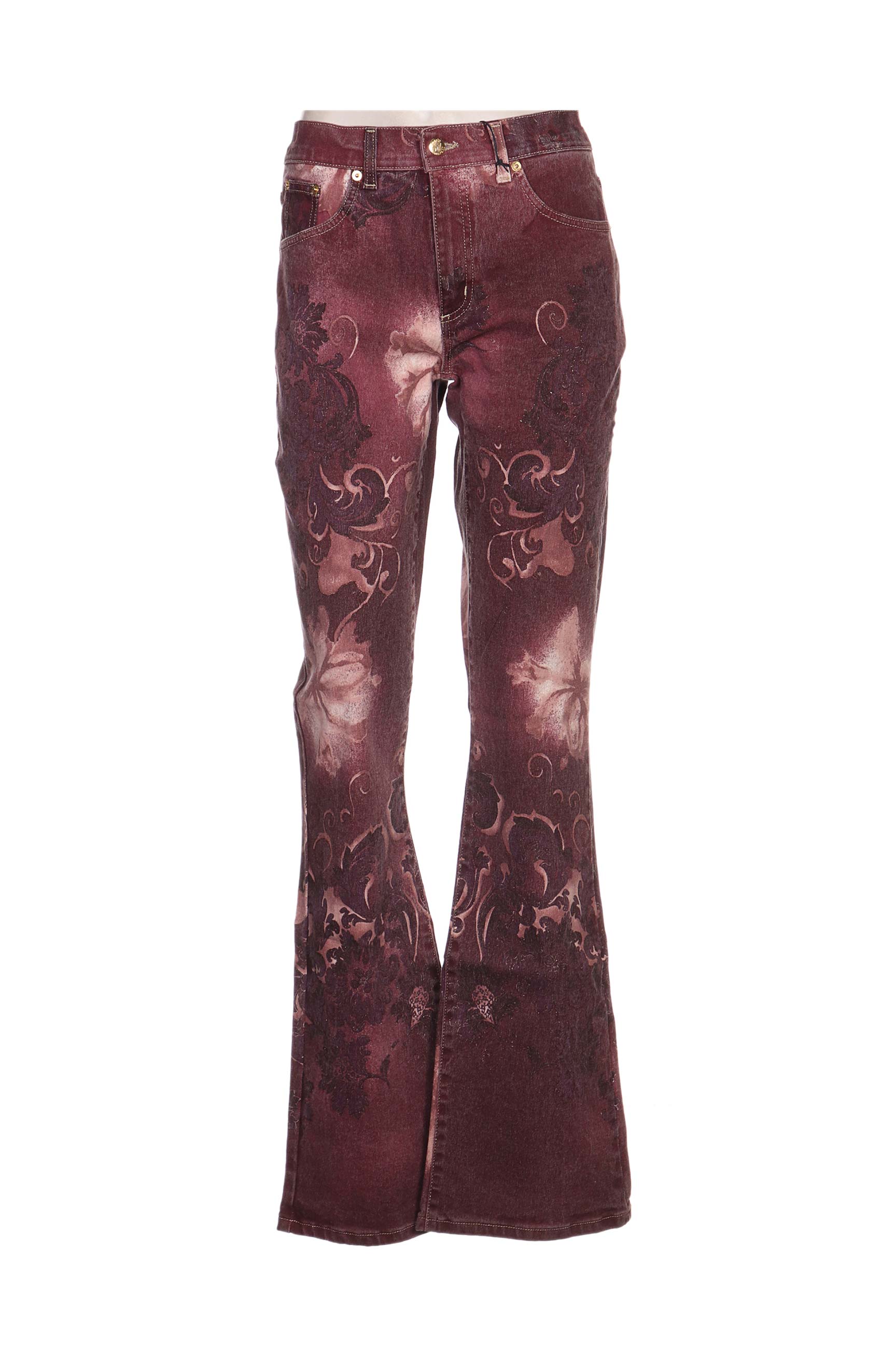 Angelo Marani Jeans Bootcut Femme De Couleur Rose En Soldes Pas Cher ...